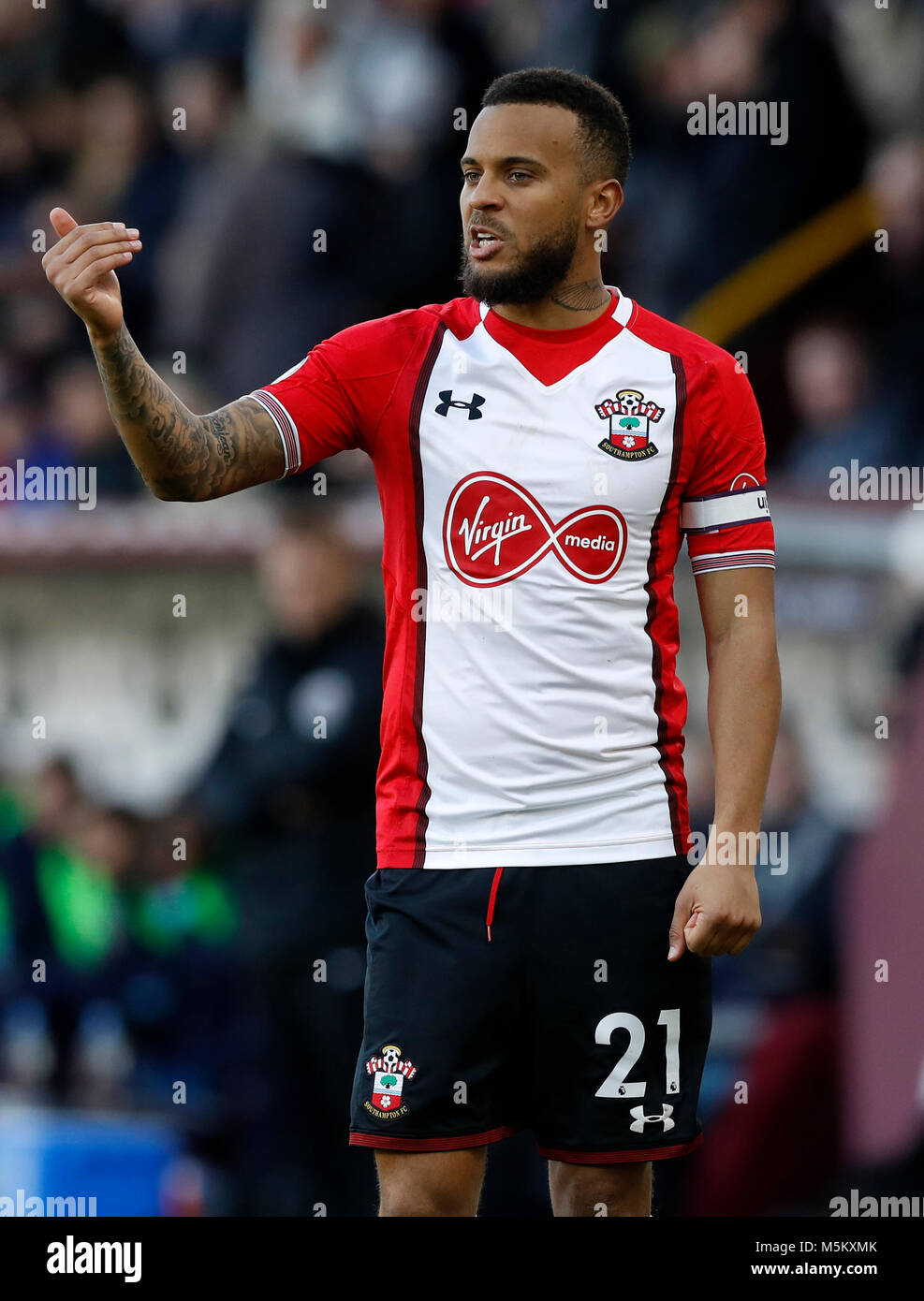 Southampton's Ryan Bertrand during the Premier League match at Turf ...