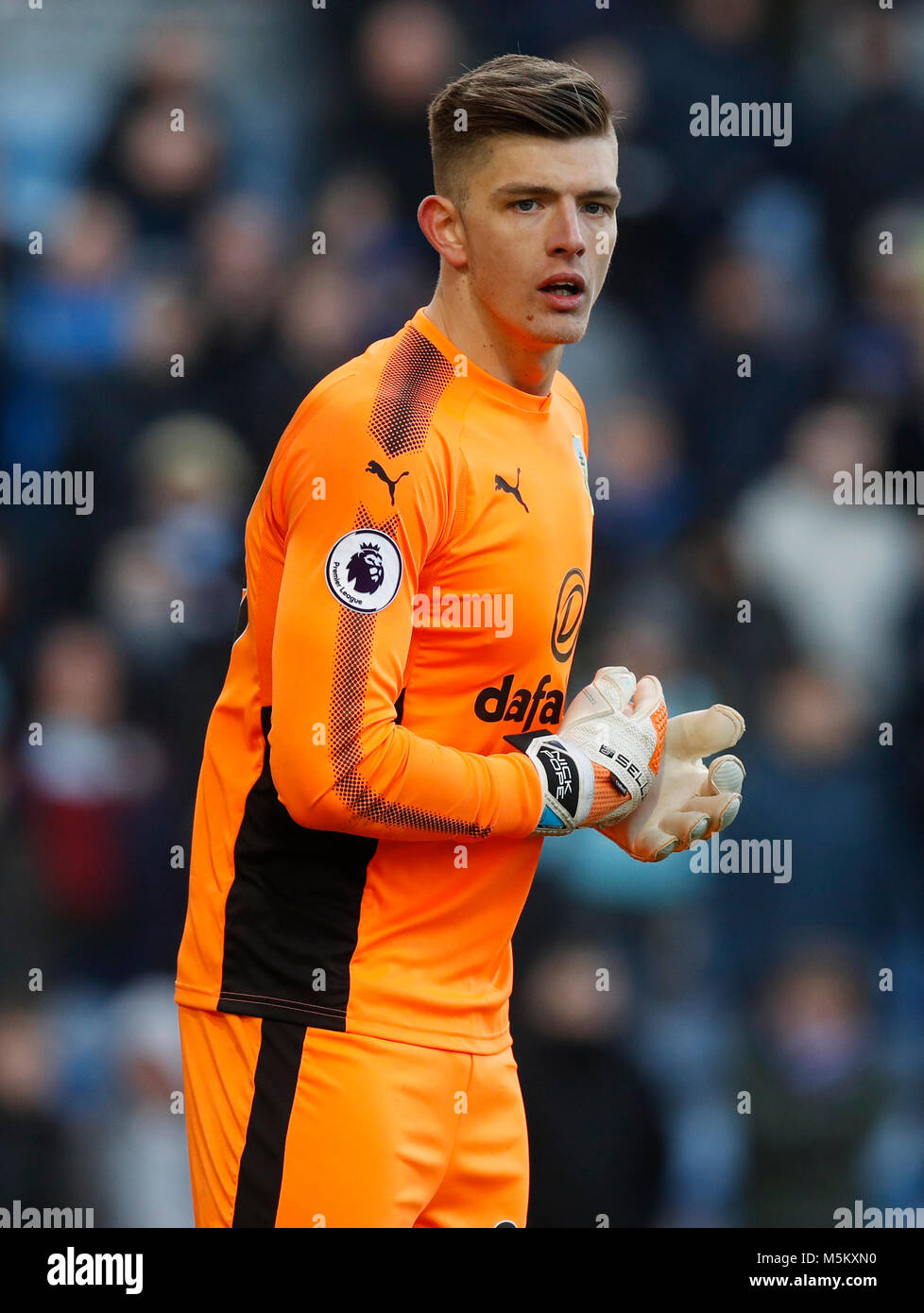 Burnley goalkeeper Nick Pope during the Premier League match at Turf ...