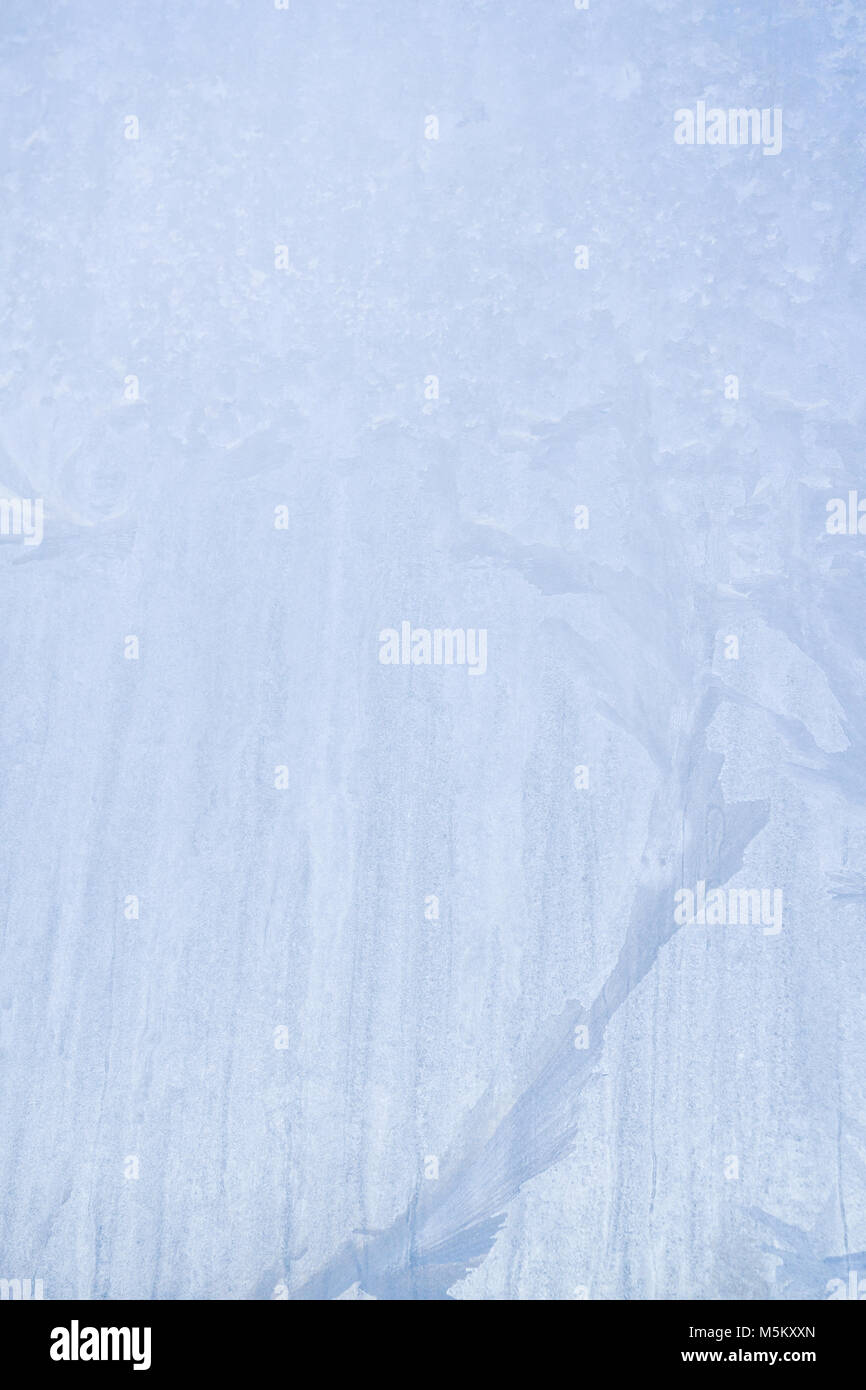 Winter frosty patterns on the frozen ice window Stock Photo - Alamy