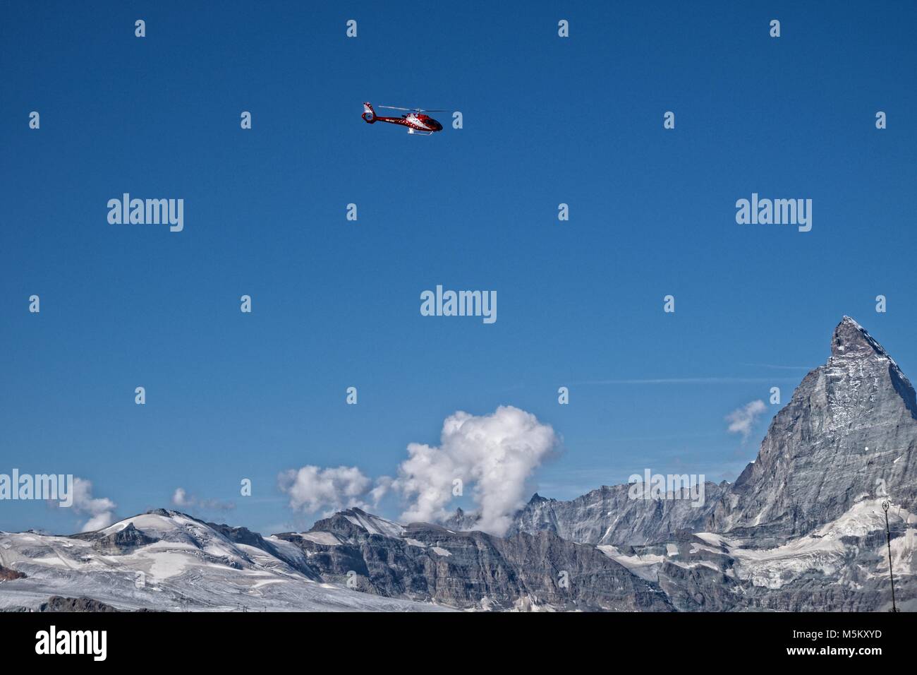 Zermatt helicopter hi-res stock photography and images - Alamy