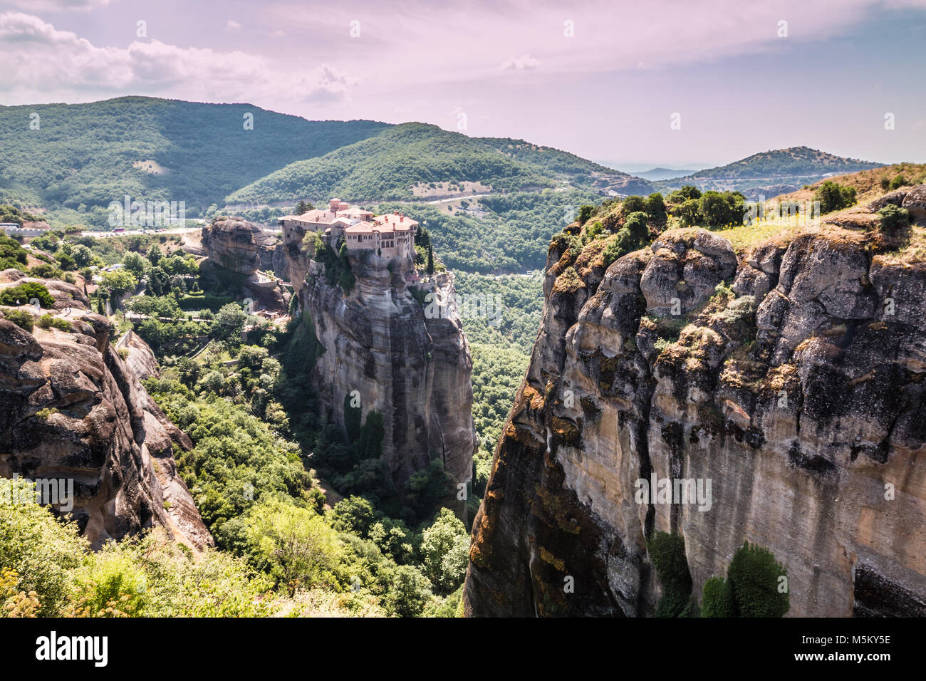 Rocks of Meteora in Greece Stock Photo - Alamy