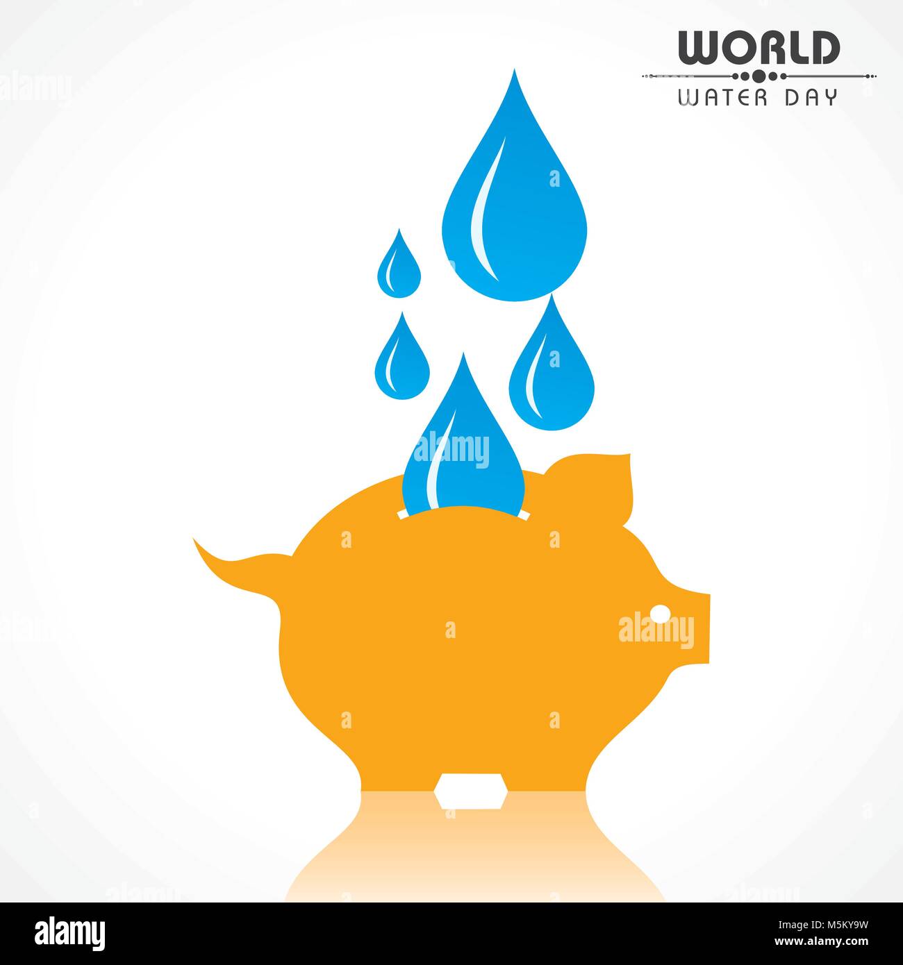 Save Nature Concept - World Water Day Stock Vector Stock Vector Image ...