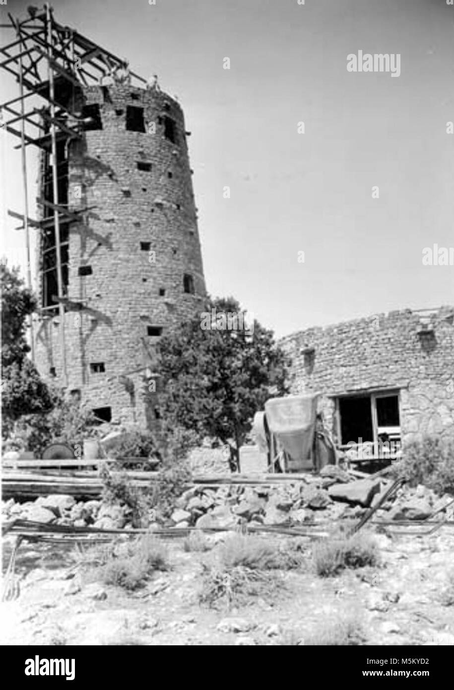 Grand Canyon Historic- Desert View Watchtower Construction ...