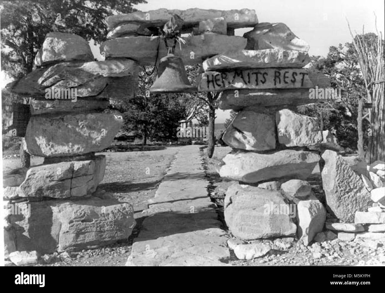 Grand Canyon Historic- Hermits Rest Bell Arch c . MISSION BELL AND ...