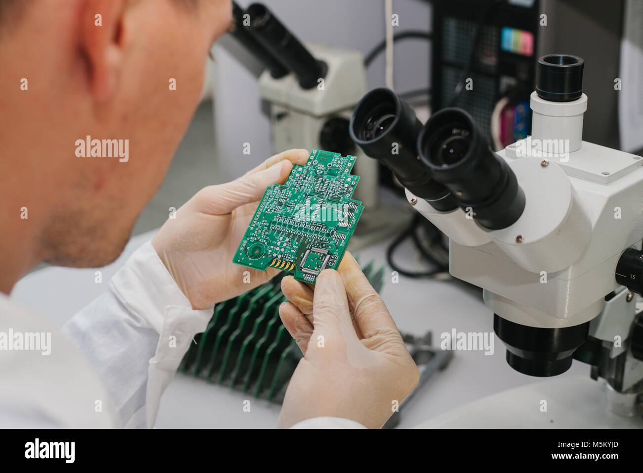 Pcb inspection microscope hi-res stock photography and images - Alamy