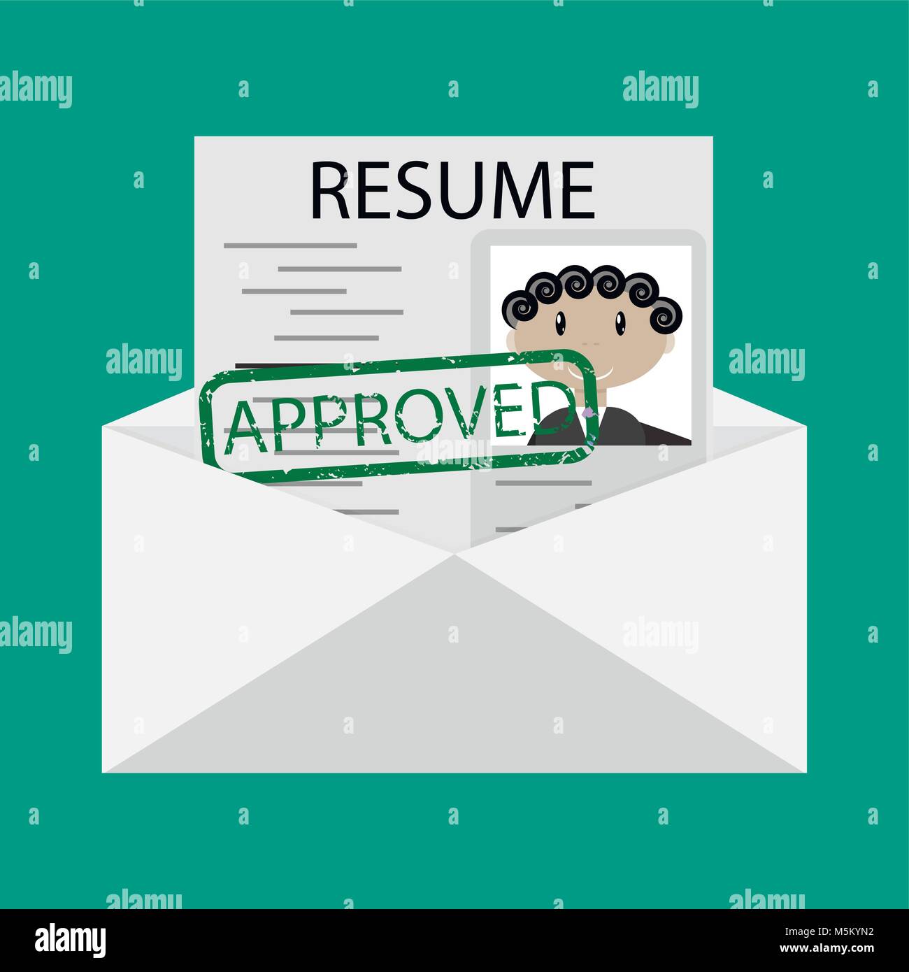 Letter with approved resume. Business resume letter, success job ...