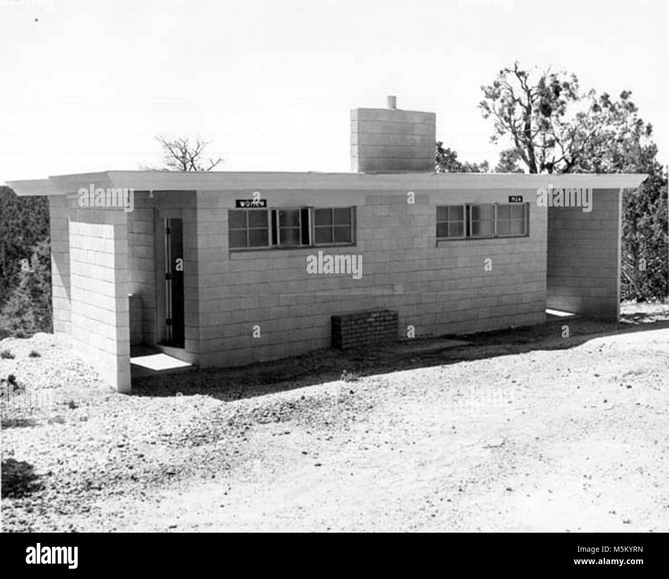Grand Canyon Historic- Hermits Rest Bathrooms . COMFORT STATION AT ...