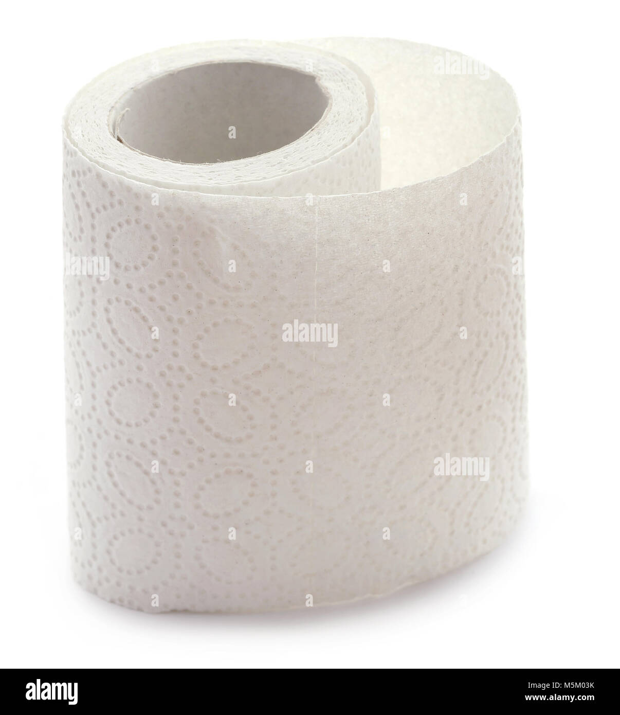 Tissue roll over white background Stock Photo - Alamy