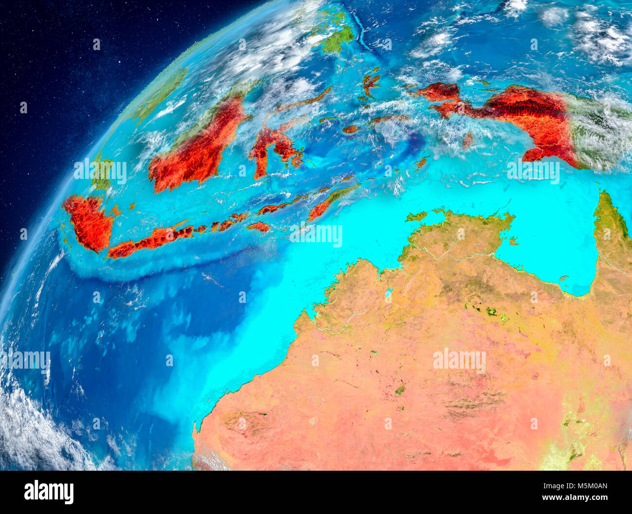 Satellite image asia indonesia earth hi-res stock photography and ...