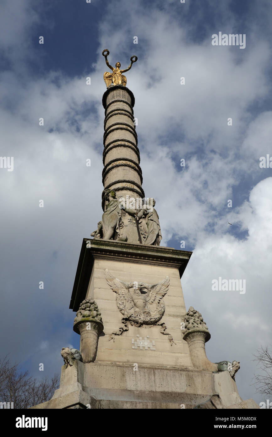 Victory Column, la Place du Châtelet, Paris 1èr arrondissement Stock ...