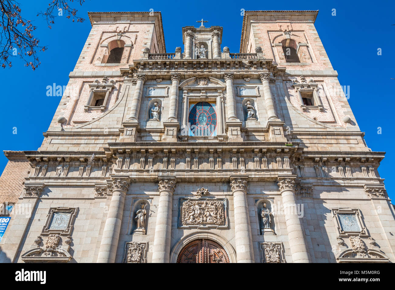The Facade of Jesuit church in Toledo Spain Stock Photo - Alamy