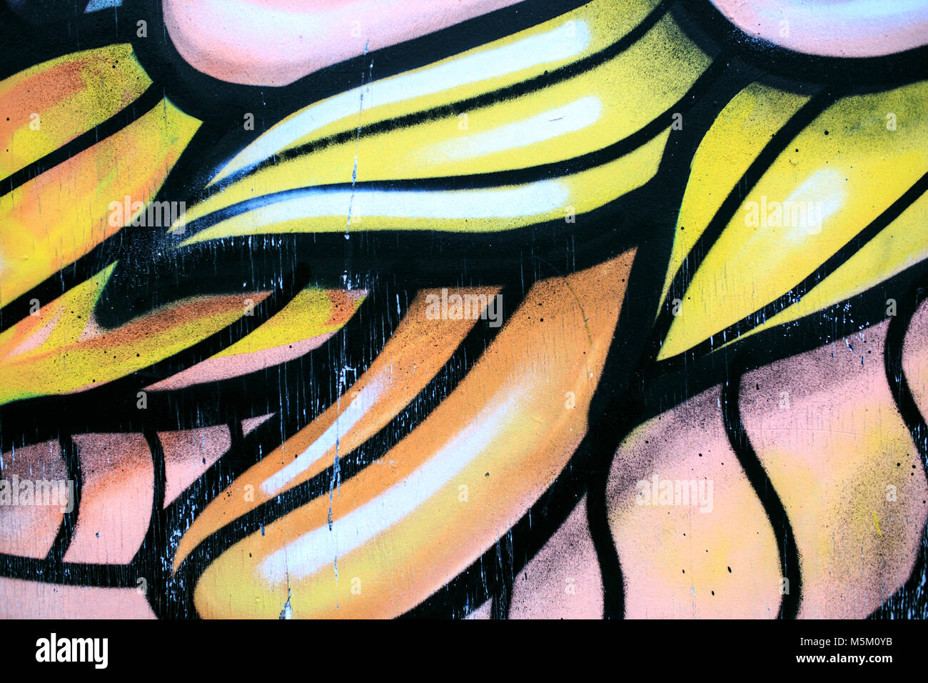 Graffiti in a wall detail Stock Photo - Alamy