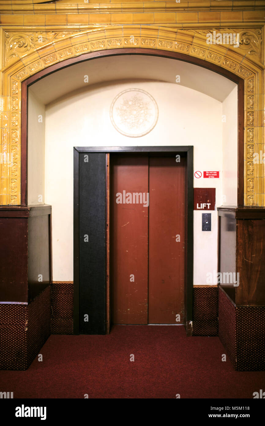 Antique elevator push button panel hi-res stock photography and images ...