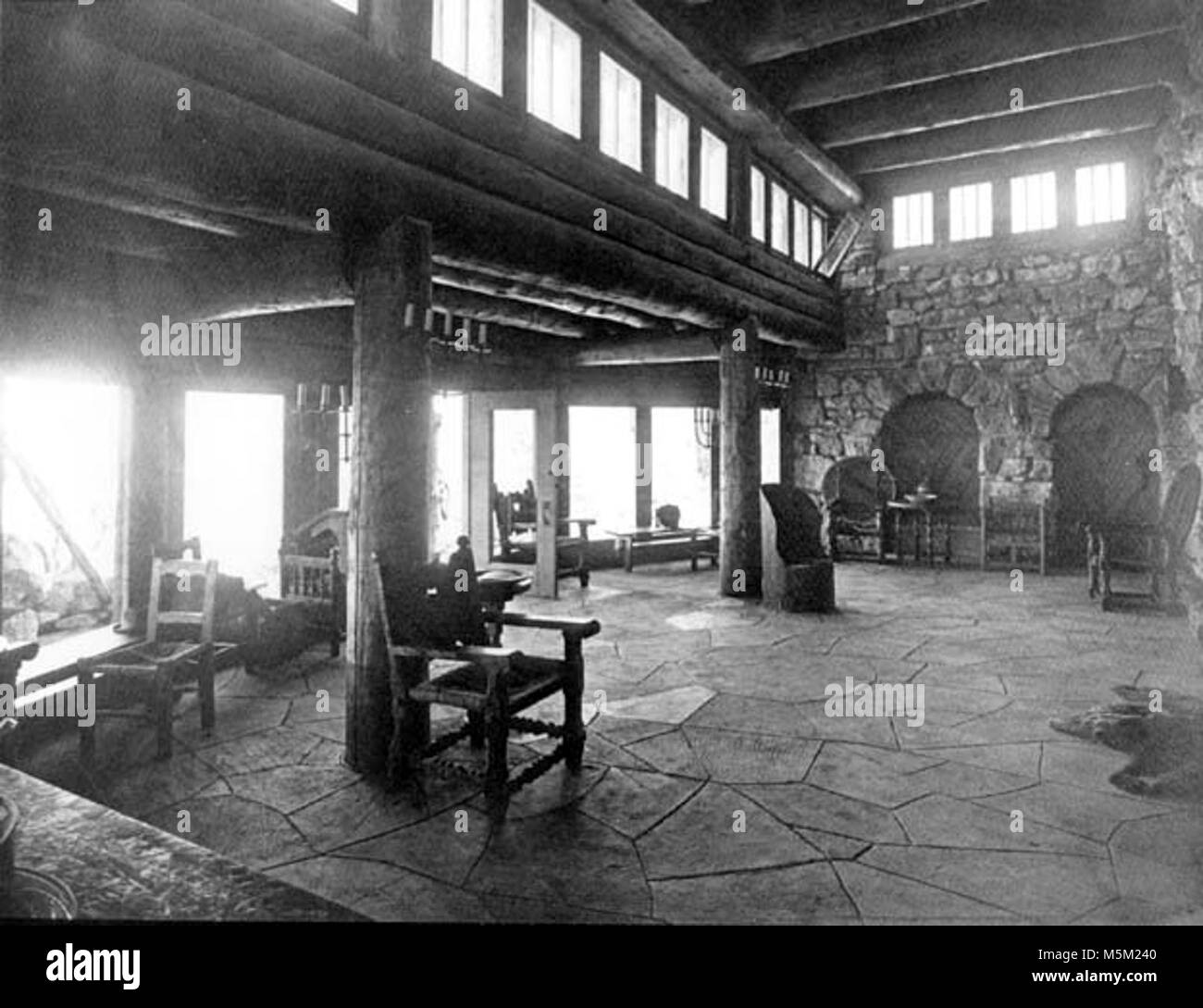 A Grand Canyon Historic- Hermits Rest Interior c . Hermits rest living ...