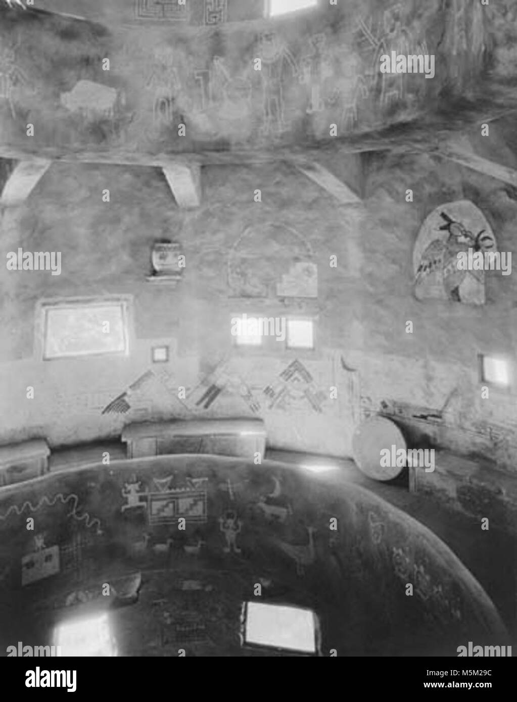 Grand Canyon Historic- Desert View Watchtower Interior c . Interior of ...