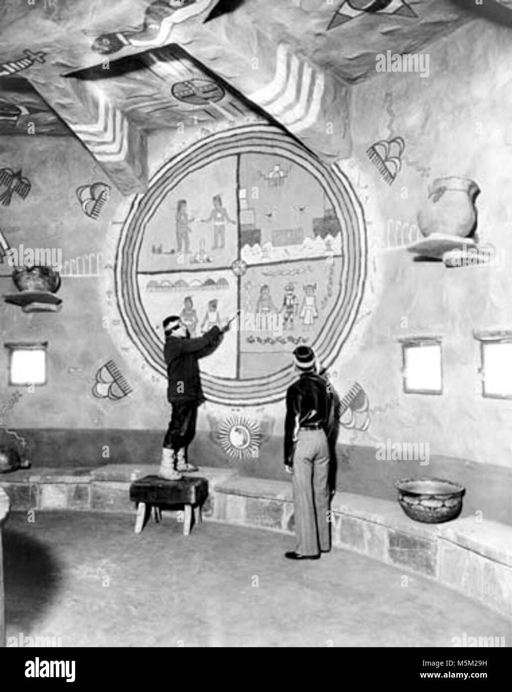 B Grand Canyon Historic- Desert View Watchtower Interior c . HOPI ...