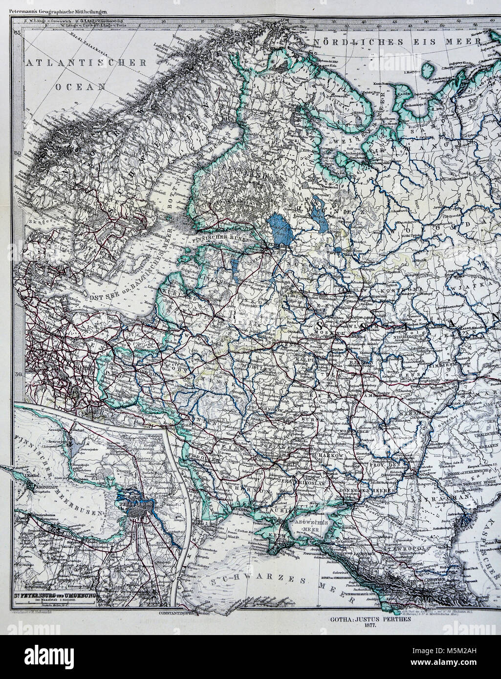 Old map of russia hi-res stock photography and images - Alamy