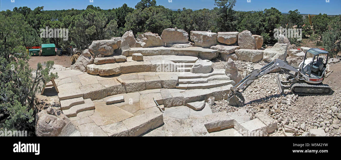Grand CanyonMather Amphitheatre Construction . View to the south of the ...