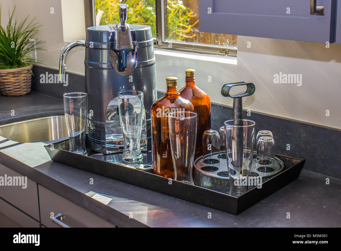 Home brew beer bottles hi-res stock photography and images - Alamy