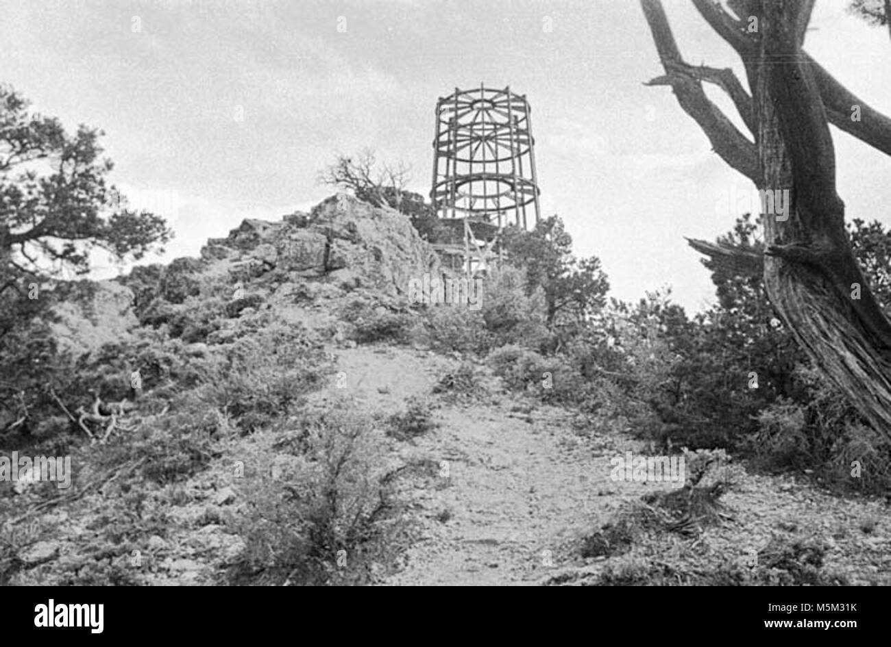 Grand Canyon Historic- Desert View Watchtower Construction c ...