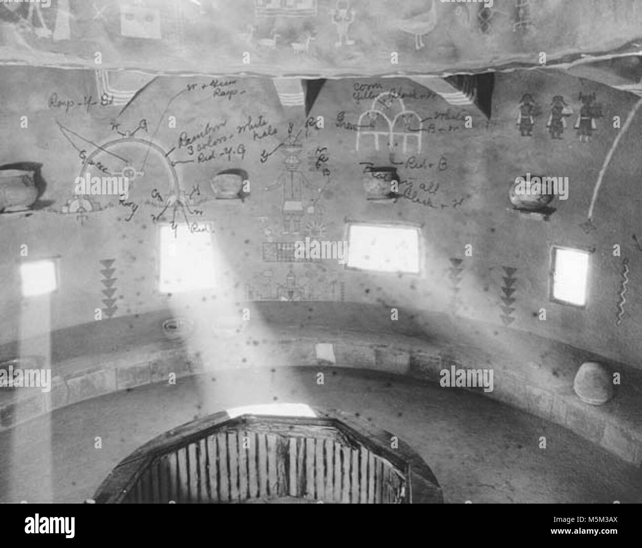 Grand Canyon Historic- Desert View Watchtower Interior c . MURAL IN ...