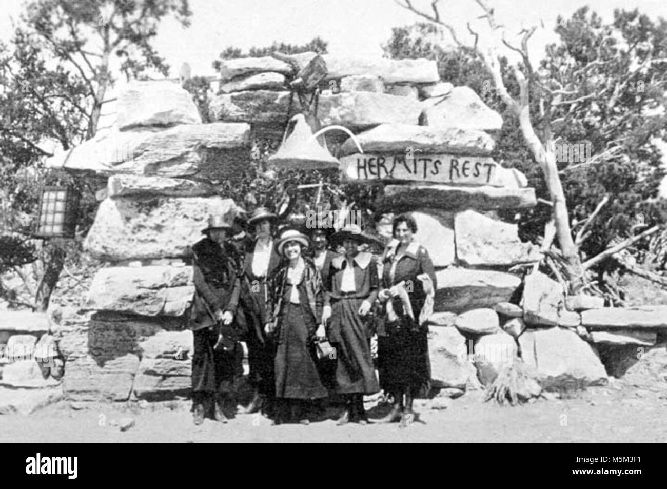 Grand Canyon Historic- Hermits Rest Bell c . GROUP OF SIX WELL DRESSED ...