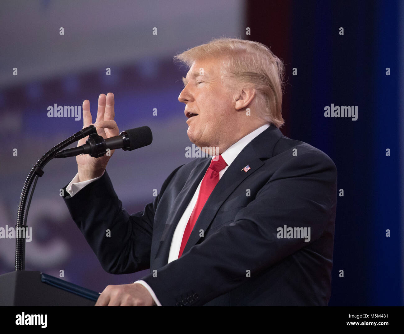 President Donald Trump went off script in a 75 minute speech to a ...