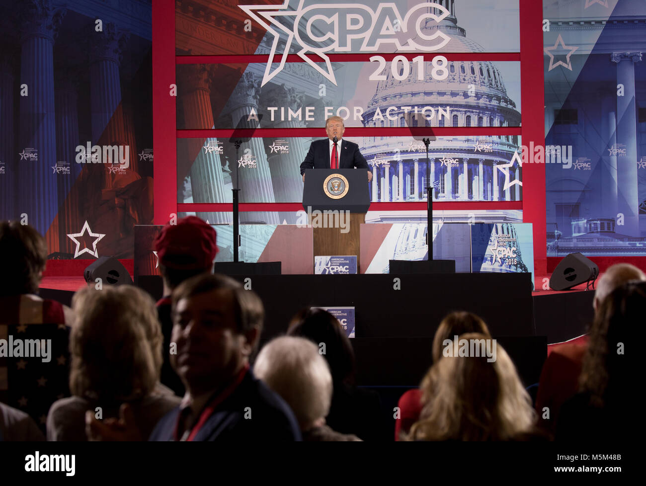 President Donald Trump went off script in a 75 minute speech to a ...