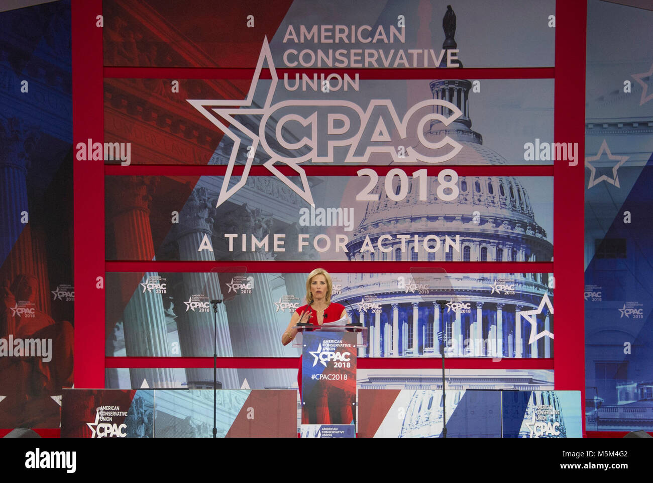 Laura Ingraham of Fox News speaks at the Conservative Political Action ...