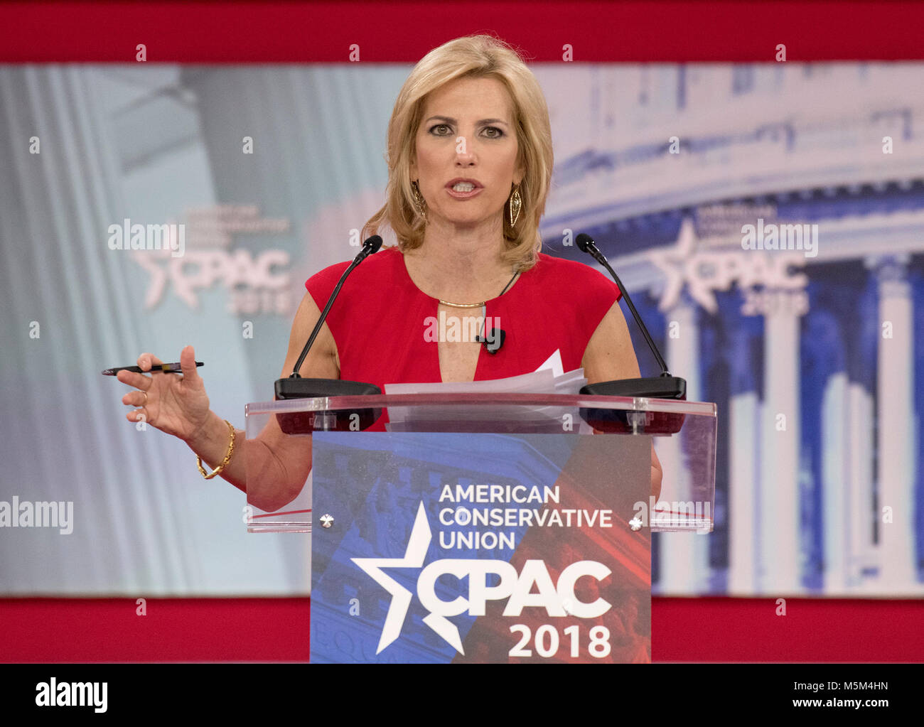 Laura Ingraham of Fox News speaks at the Conservative Political Action ...