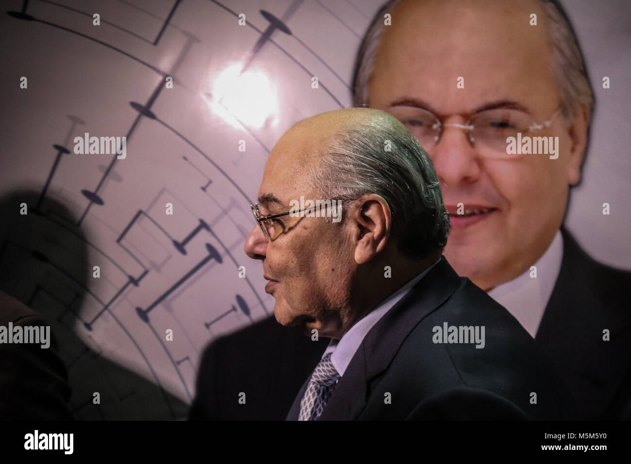 Cairo, Egypt. 24th Feb, 2018. Moussa Mostafa Moussa, Leader of the ...
