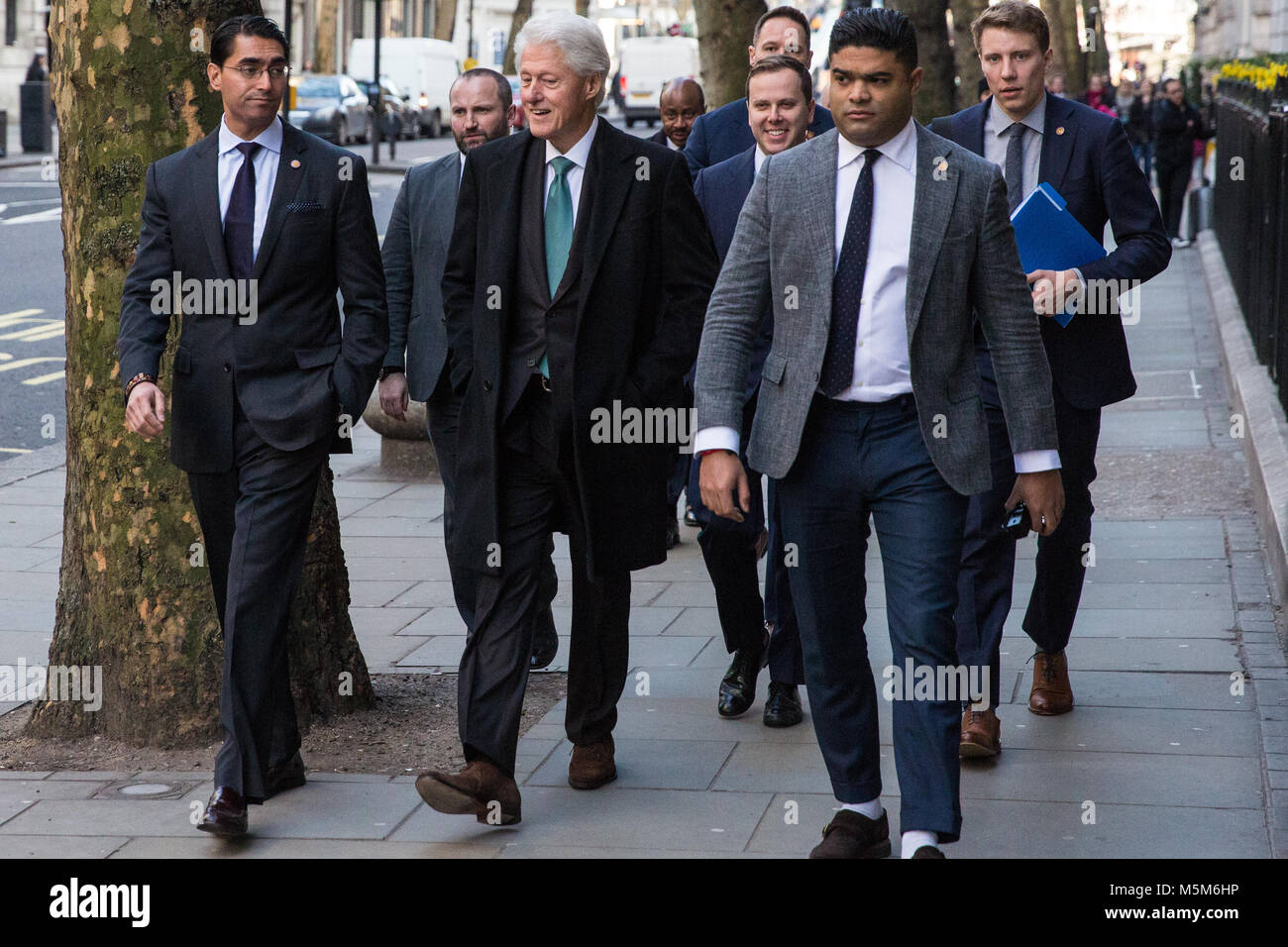 London, UK. 24th February, 2018. Bill Clinton, former President of the ...