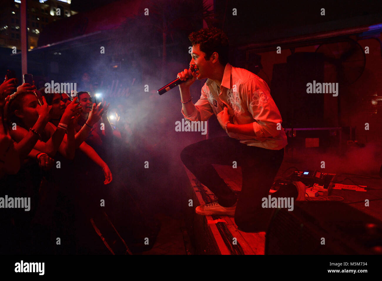 Fort Lauderdale FL, USA. 23rd Feb, 2018. Austin Mahone performs during ...