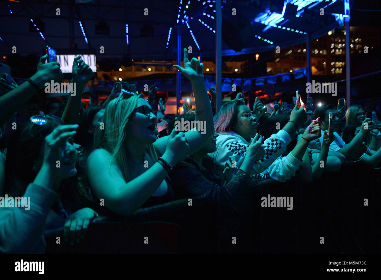 Fort Lauderdale FL, USA. 23rd Feb, 2018. Atmosphere as Austin Mahone ...