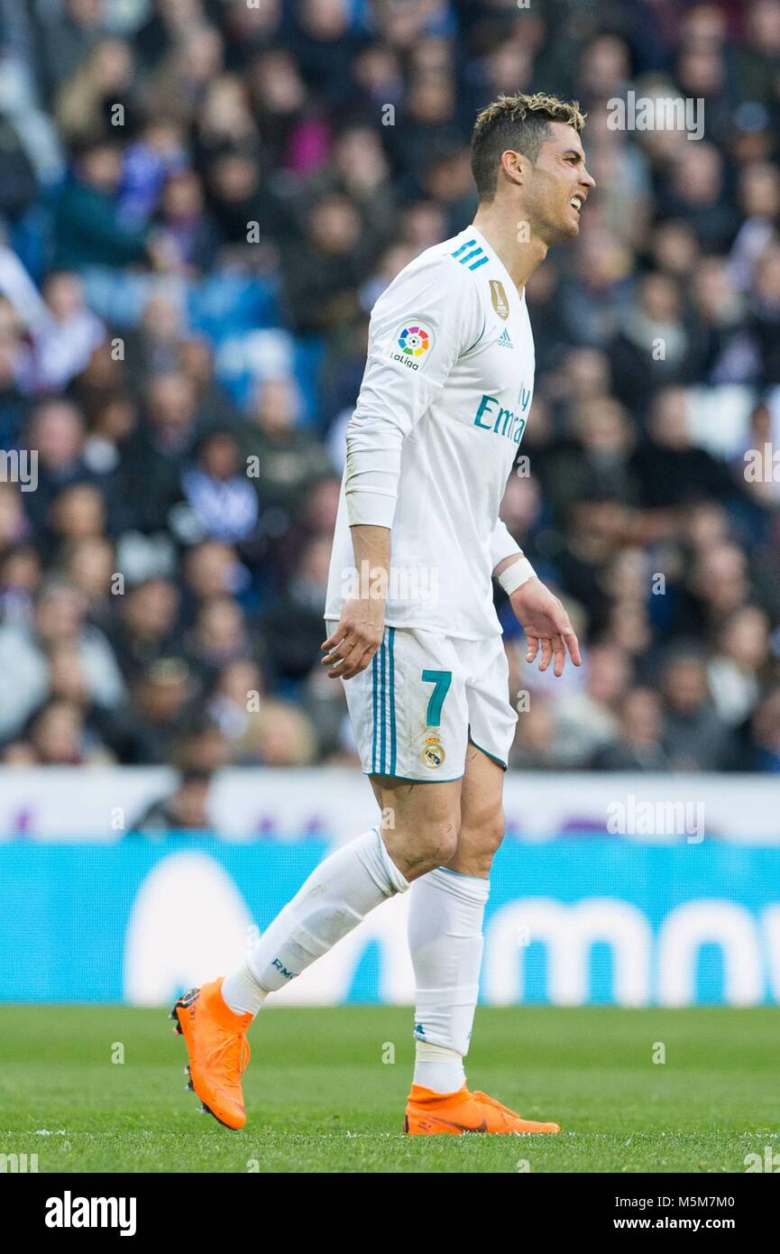 Real MadridÂ´s Portuguese forward Cristiano Ronaldo during La Liga ...