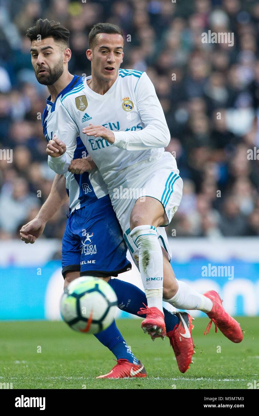 Real MadridÂ´s Spanish forward Cristiano Lucas Vazquez during La Liga ...