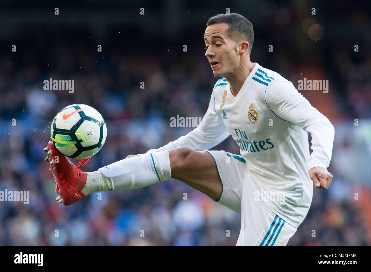 Real Madrid's Spanish forward Lucas Vazquez during La Liga football ...