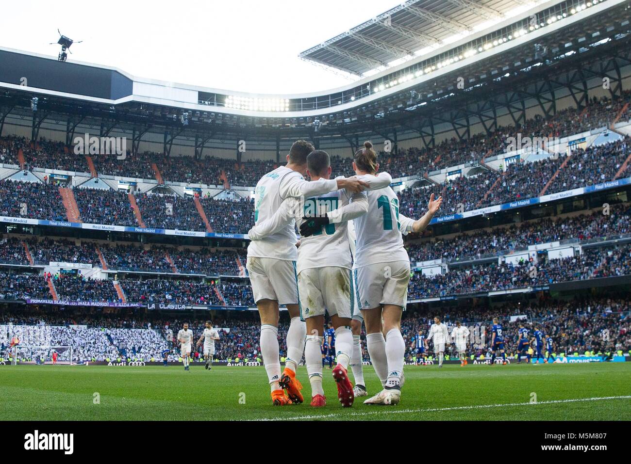 Real MadridÂ´s Portuguese forward Cristiano Ronaldo celebrating after ...