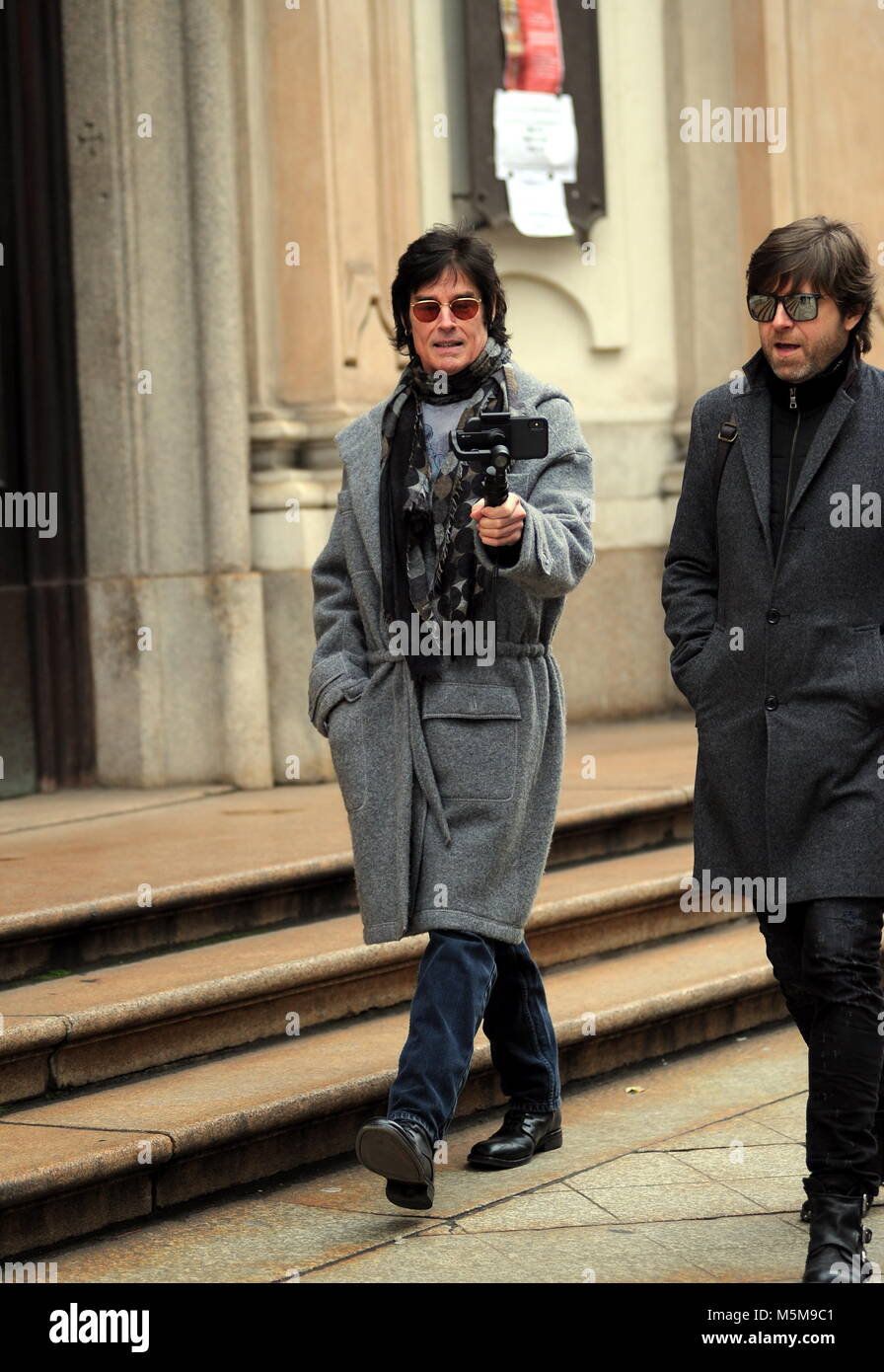 Milan, Ron Moss in the center for fashion shows The American actor RONN ...