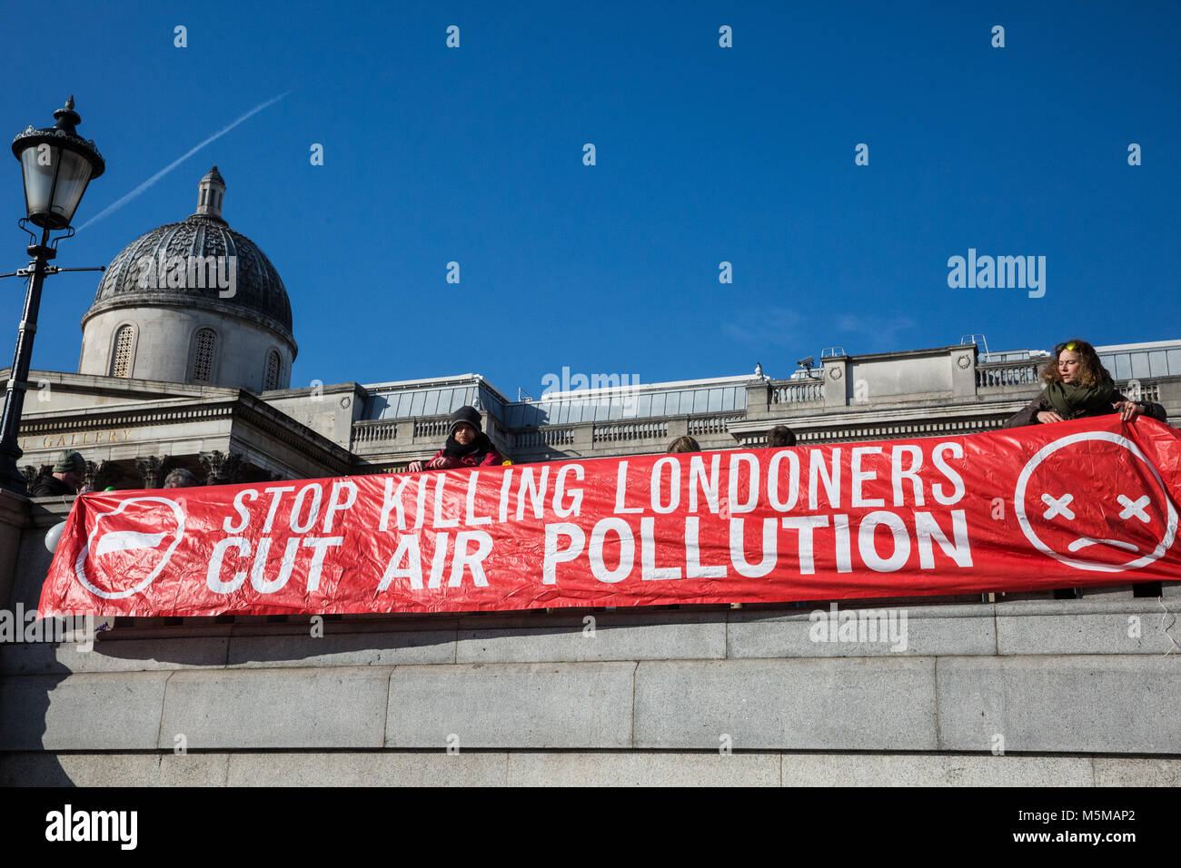 London, UK. 24th February, 2018. Environmental campaigners from the ...