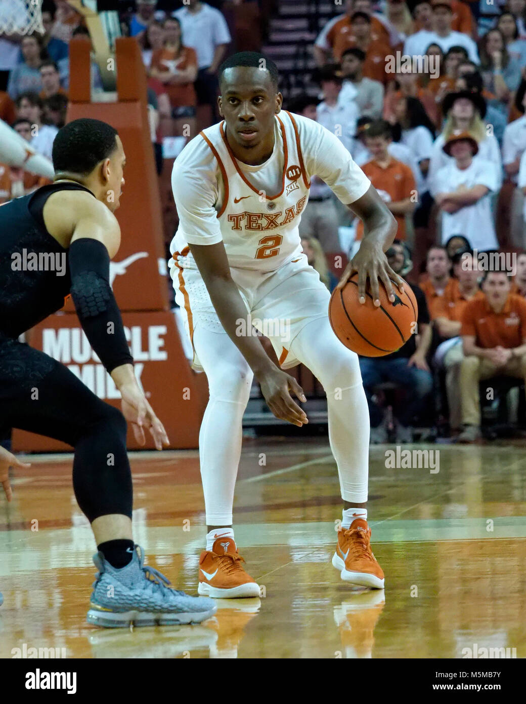 Feb 24, 2018. Matt Coleman #2 of the Texas Longhorns in action vs the ...