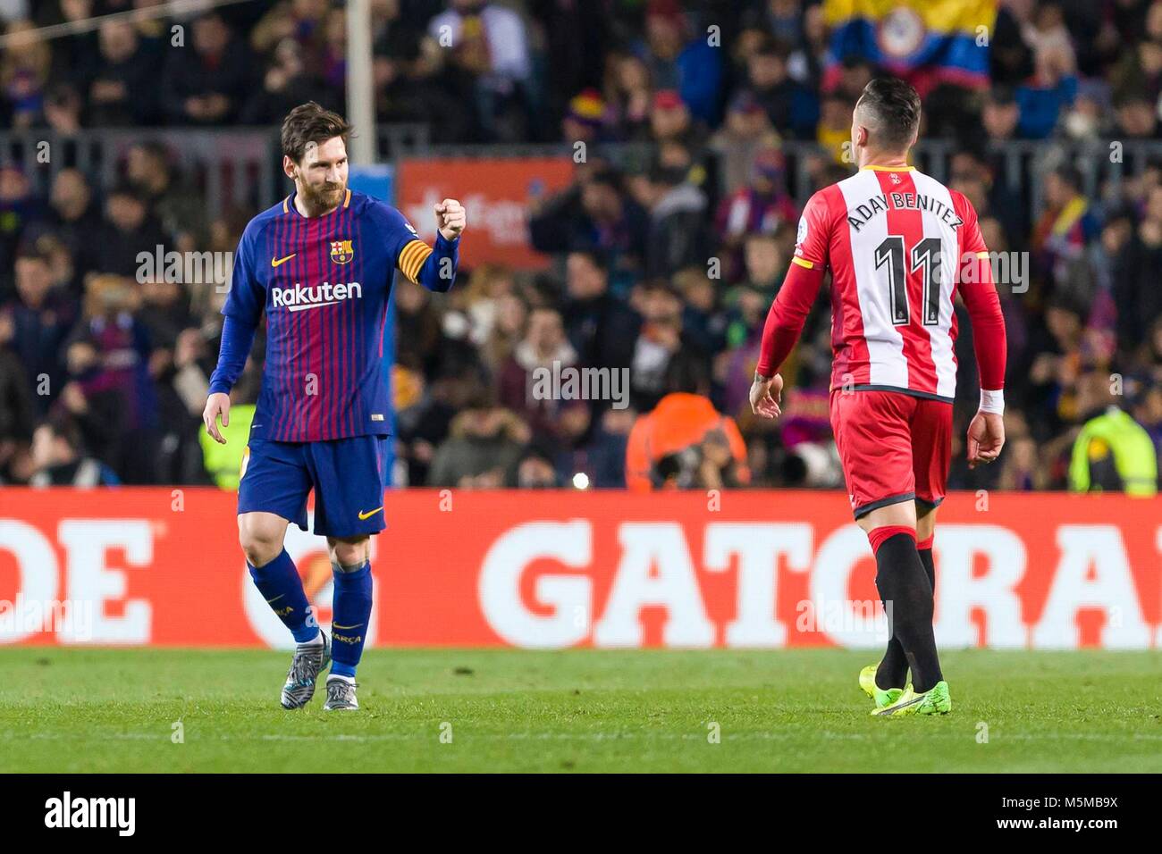 SPAIN - 24th of February: FC Barcelona forward Lionel Messi (10 ...