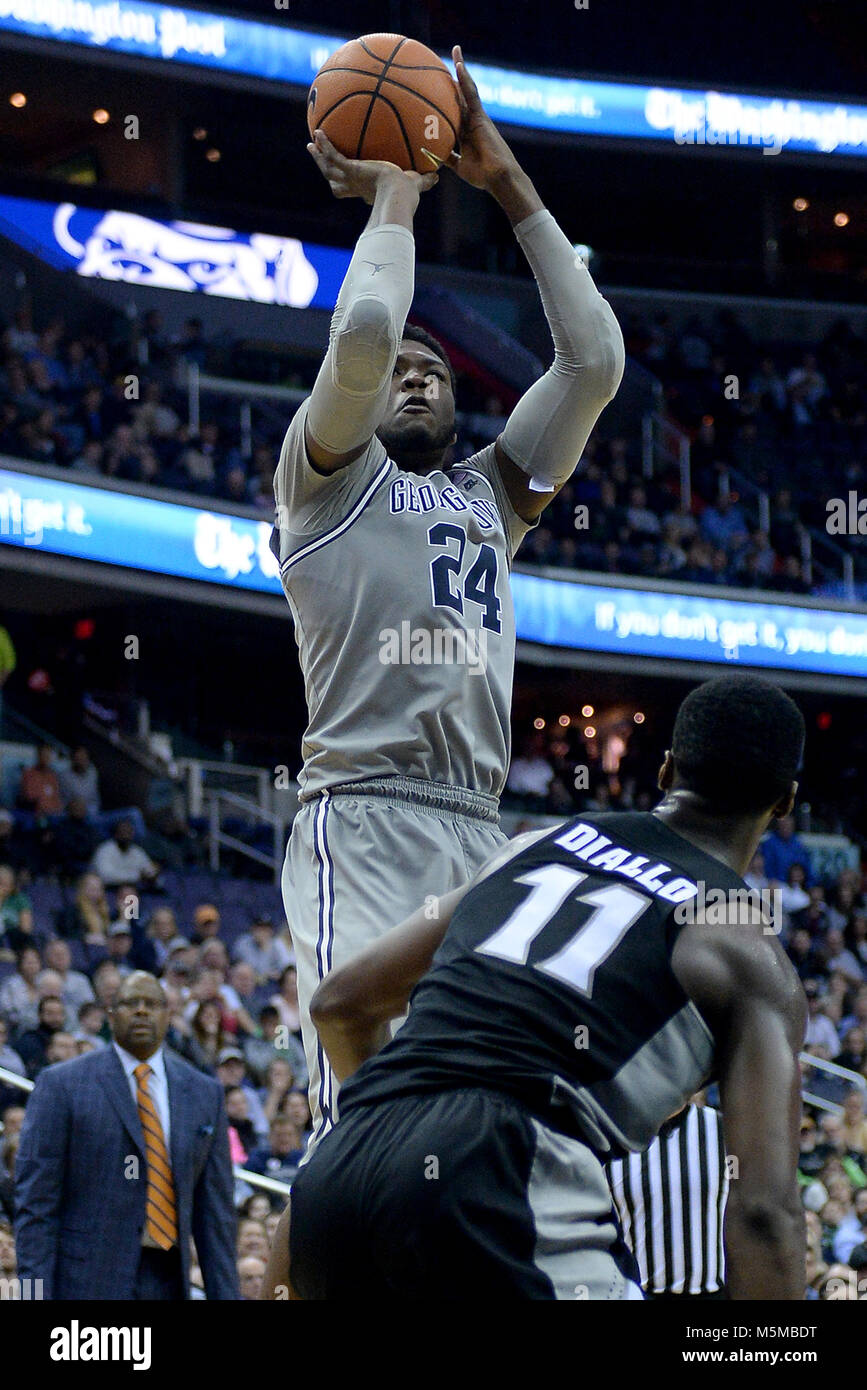 Washington, DC, USA. 24th Feb, 2018. 20180224 - Georgetown forward ...