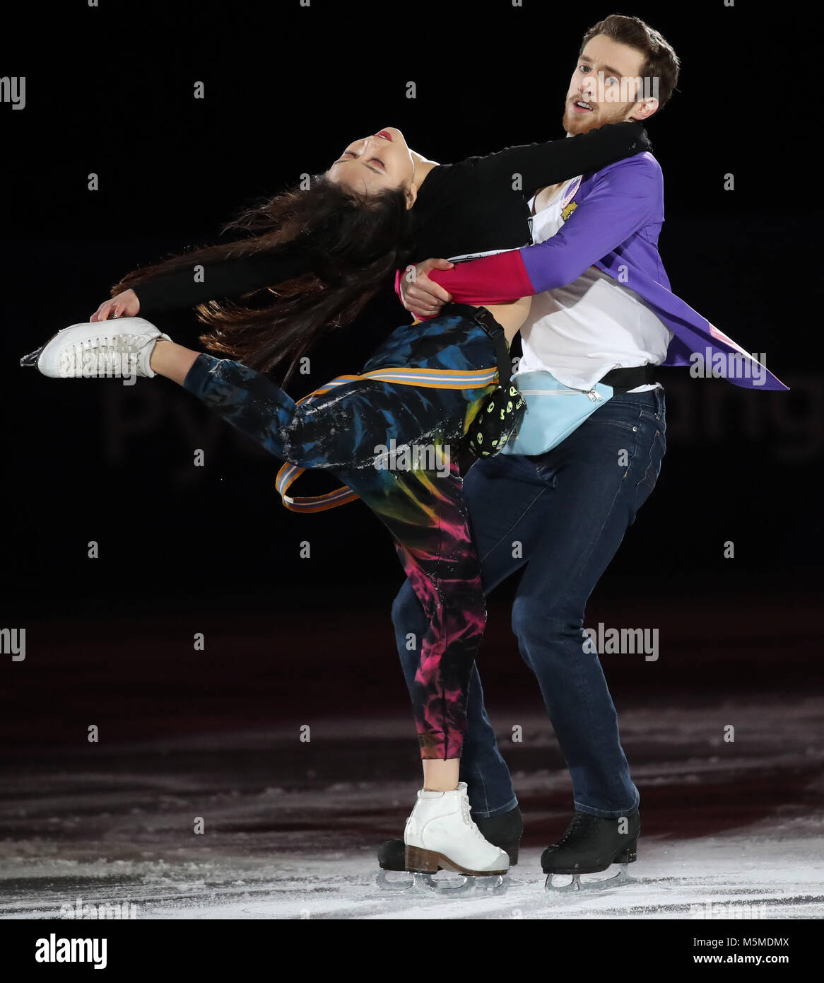 25th Feb, 2018. Figure skating gala show South Korea's ice dance team ...
