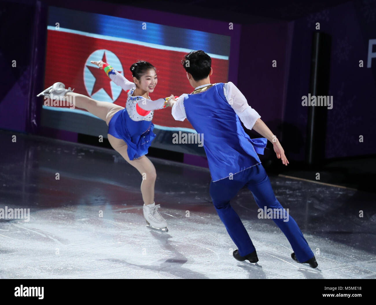 25th Feb, 2018. Figure skating gala show North Korean figure skaters ...