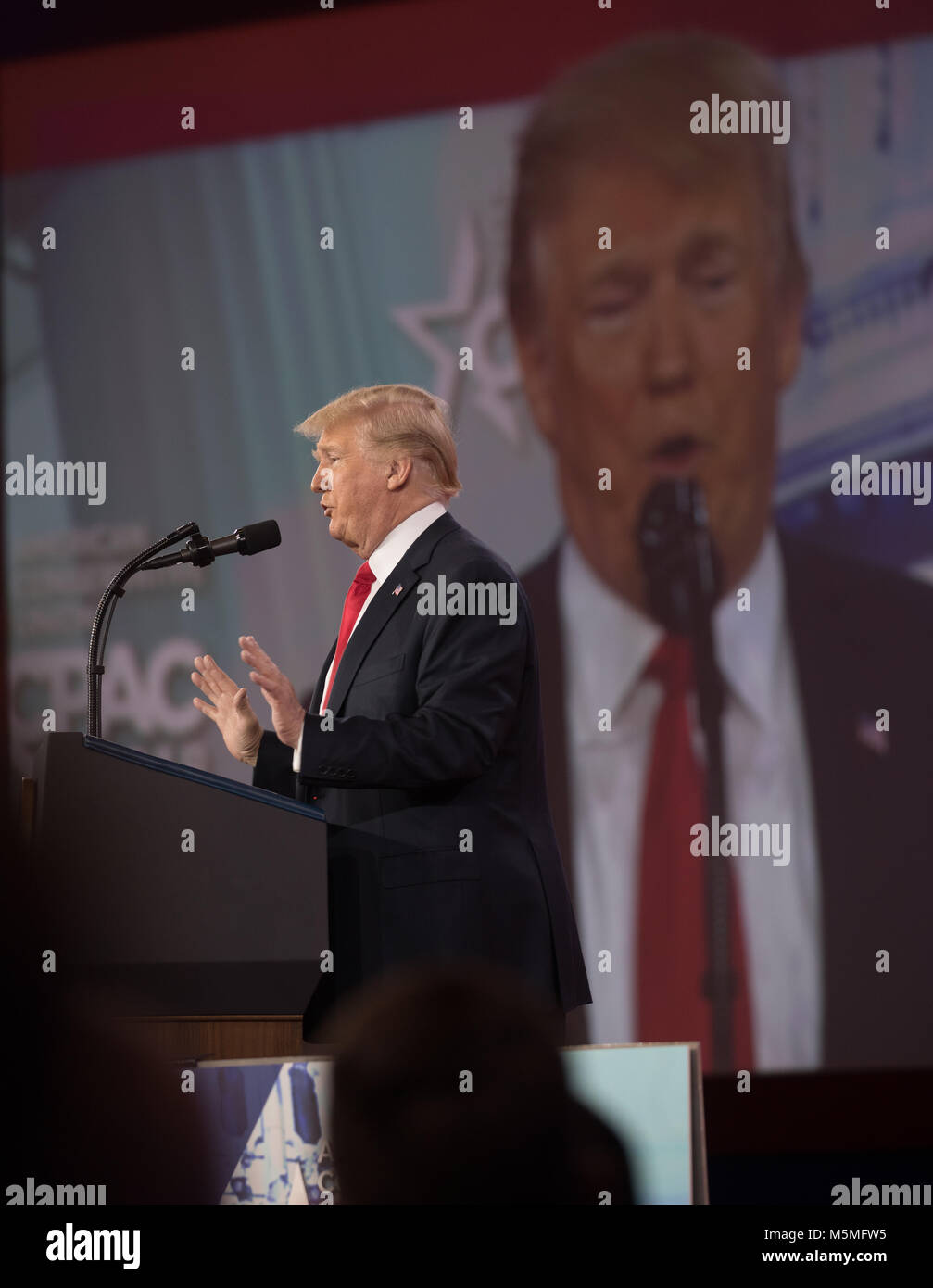 President Donald Trump went off script in a 75 minute speech to a ...