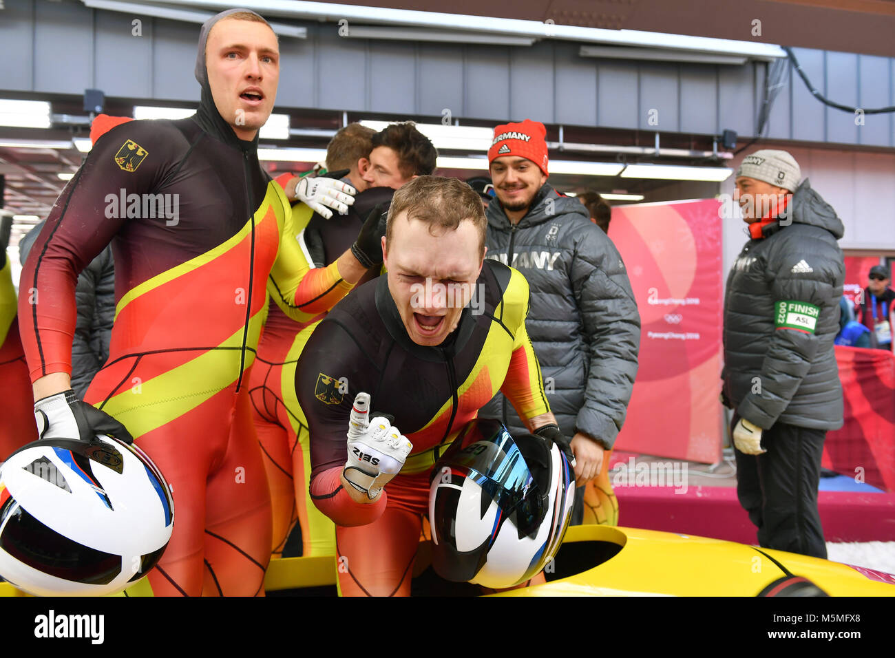 Bob Germany with FRIEDRICH Francesco, ist Olympiasieger, Olympic ...
