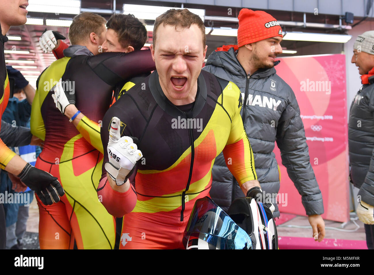 Bob Germany with FRIEDRICH Francesco, ist Olympiasieger, Olympic ...