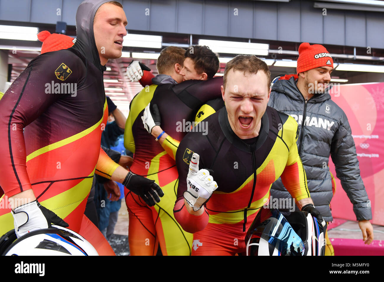 Bob Germany with FRIEDRICH Francesco, ist Olympiasieger, Olympic ...