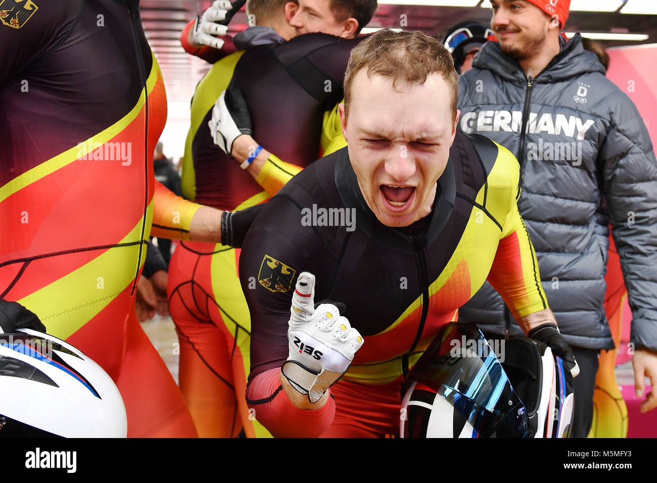 Bob Germany with FRIEDRICH Francesco, ist Olympiasieger, Olympic ...
